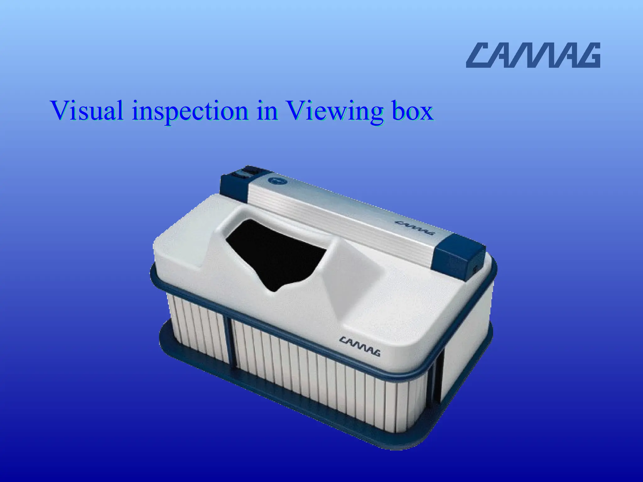 CAMAG Planar Chromatography with visionCATS | PPT
