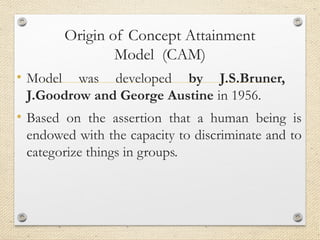 CAM - Content Attainment model ppt for students | PPT