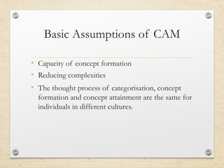 CAM - Content Attainment model ppt for students | PPT