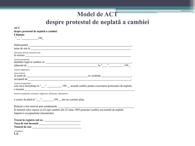 Contractul Cambia | PPT