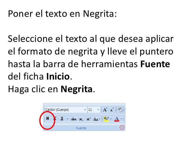 Cambiar el formato del texto en Word