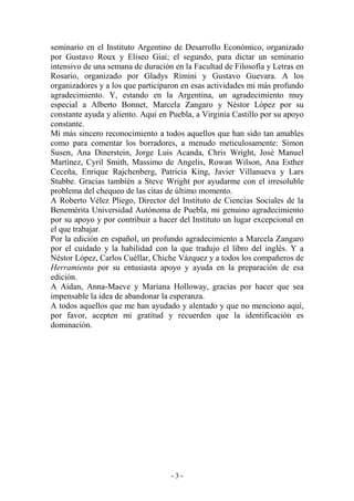 Cambiar el mundo sin tomar el poder john Holloway | PDF