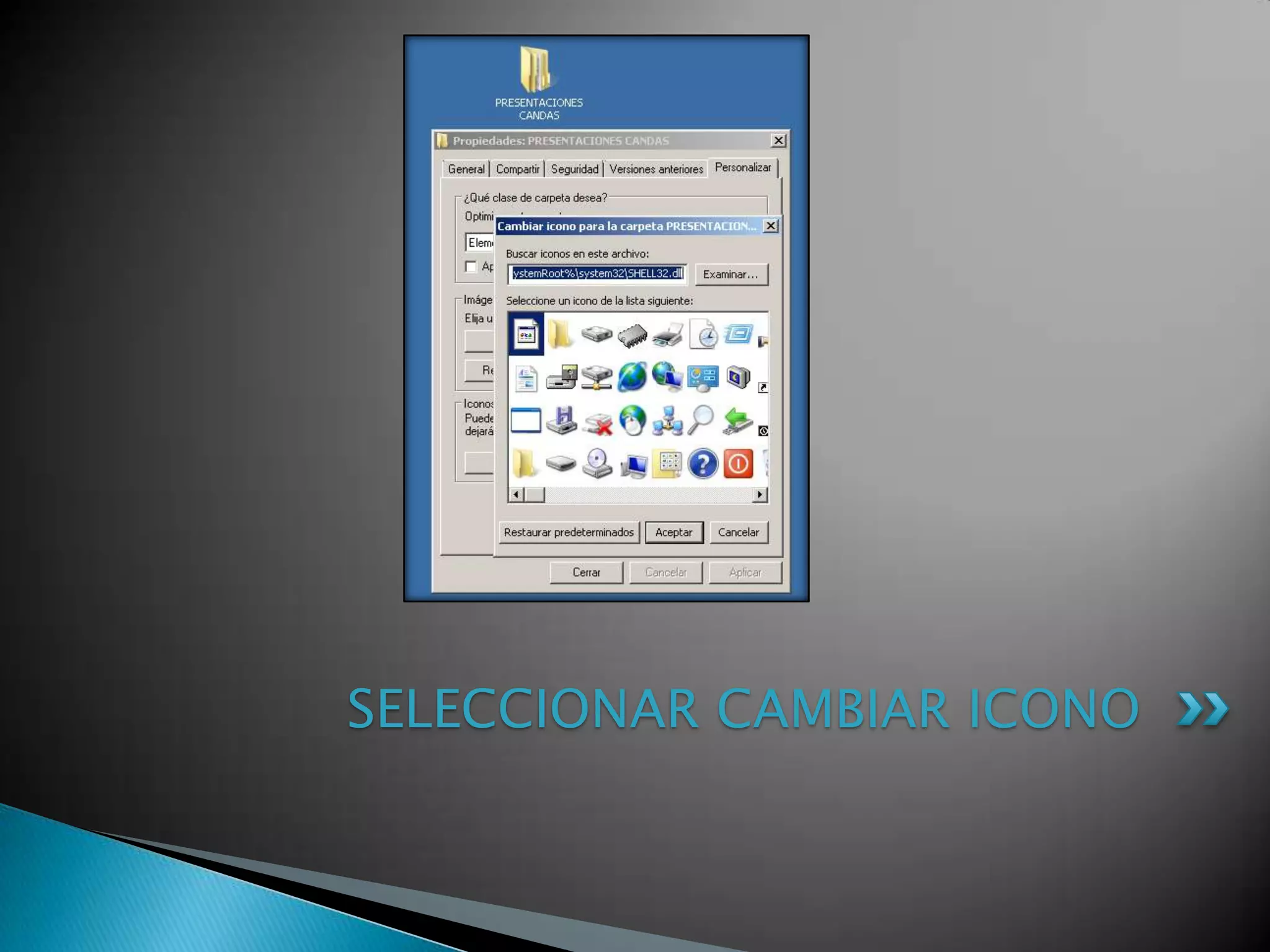 Cambiar iconos en windows 7 | PPSX