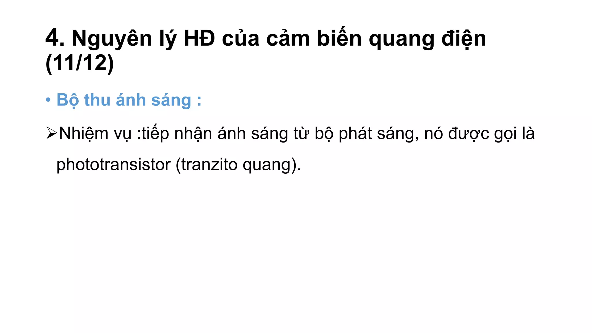 Kỹ Thuật Cảm Biến - Cảm Biến Quang (Sensor Engineering - Optical Sensor ...