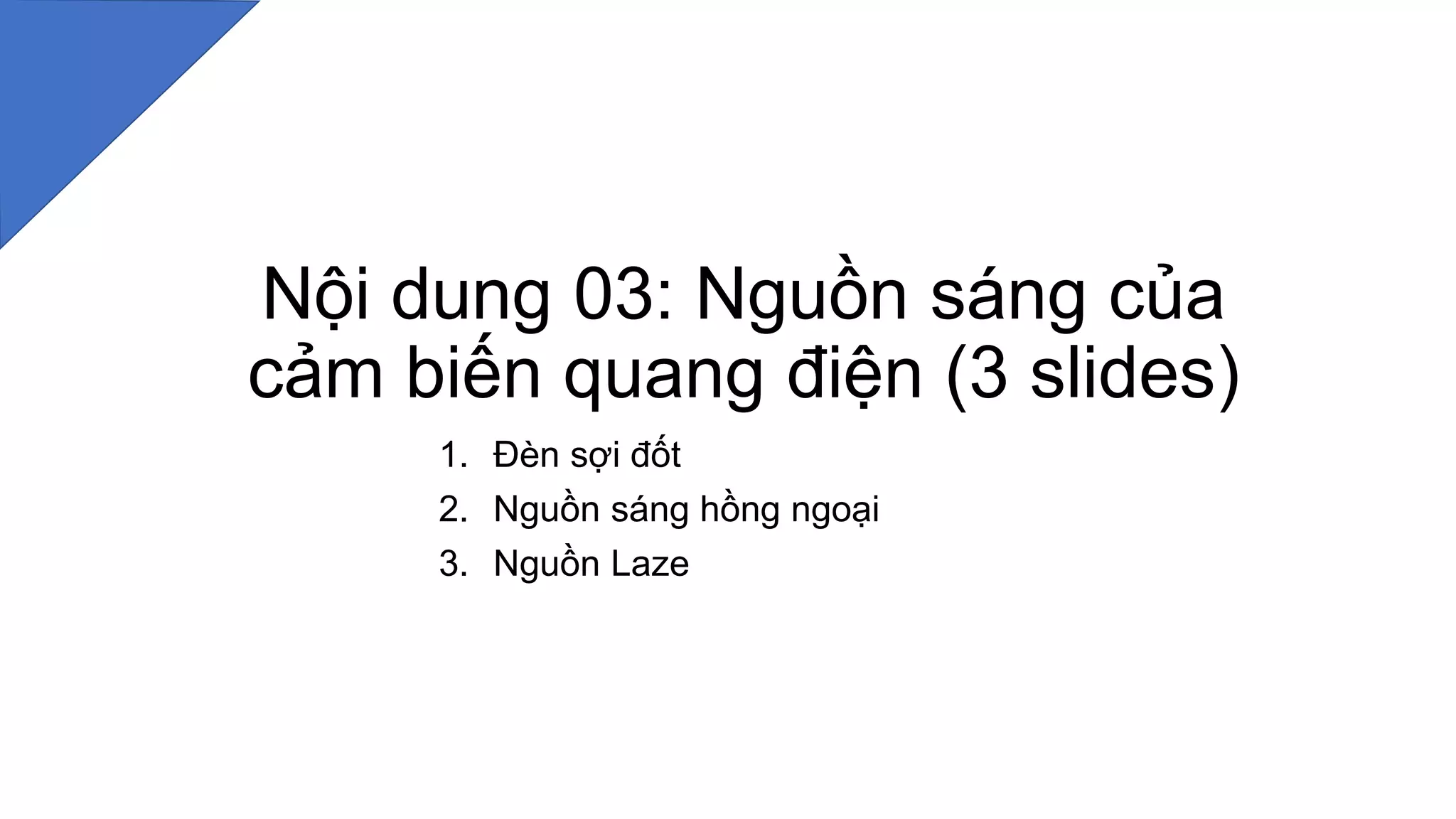 Kỹ Thuật Cảm Biến - Cảm Biến Quang (Sensor Engineering - Optical Sensor ...