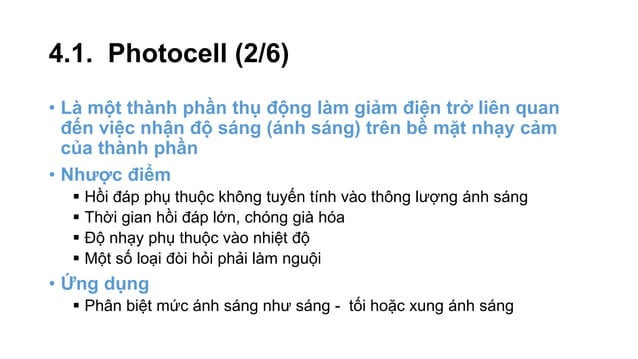 Kỹ Thuật Cảm Biến - Cảm Biến Quang (Sensor Engineering - Optical Sensor ...