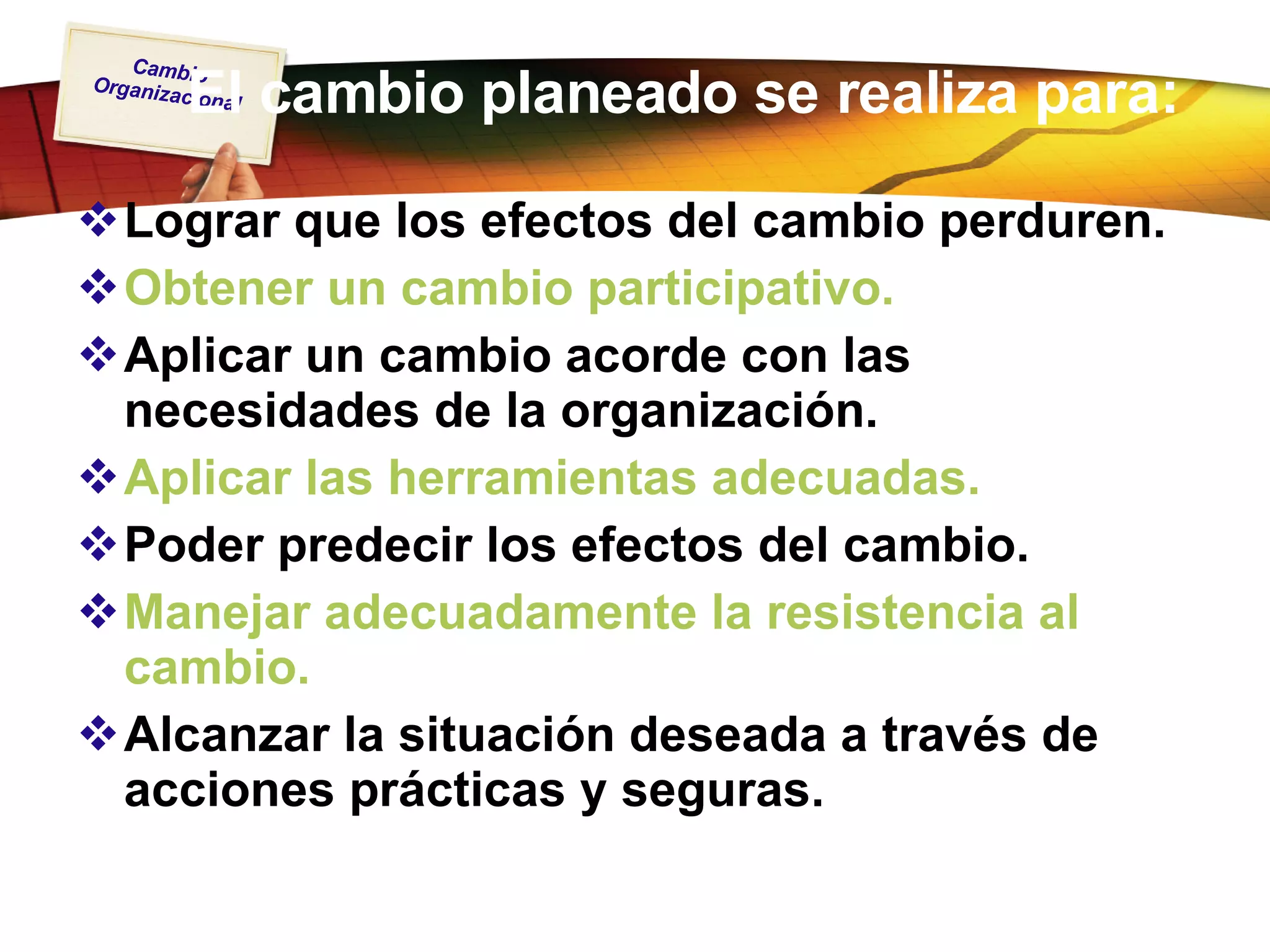 Cambio Organizacional | PPT