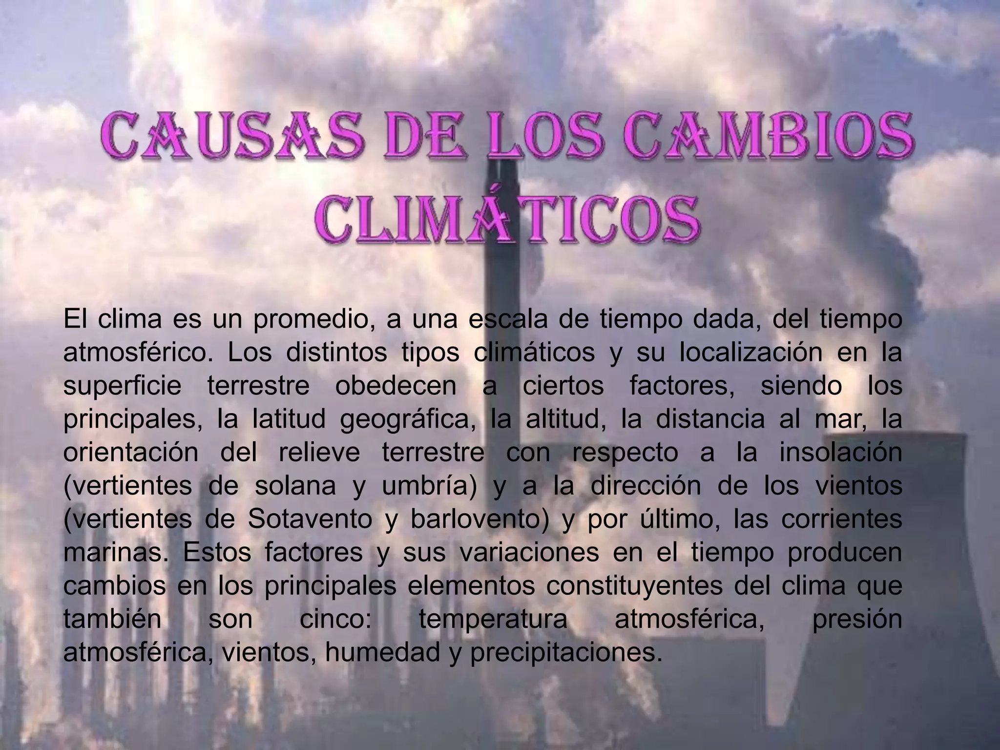 Cambios climáticos | PPT