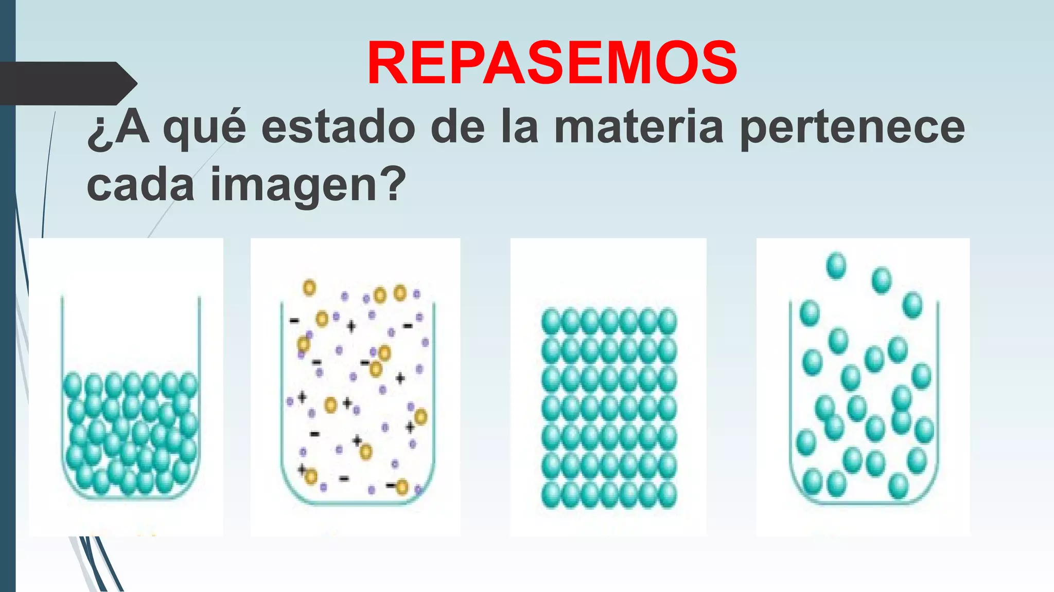 PROPIEDADES DE LOS ESTADOS DE LA MATERIA Y CAMBIOS DE ESTADO. Lic ...