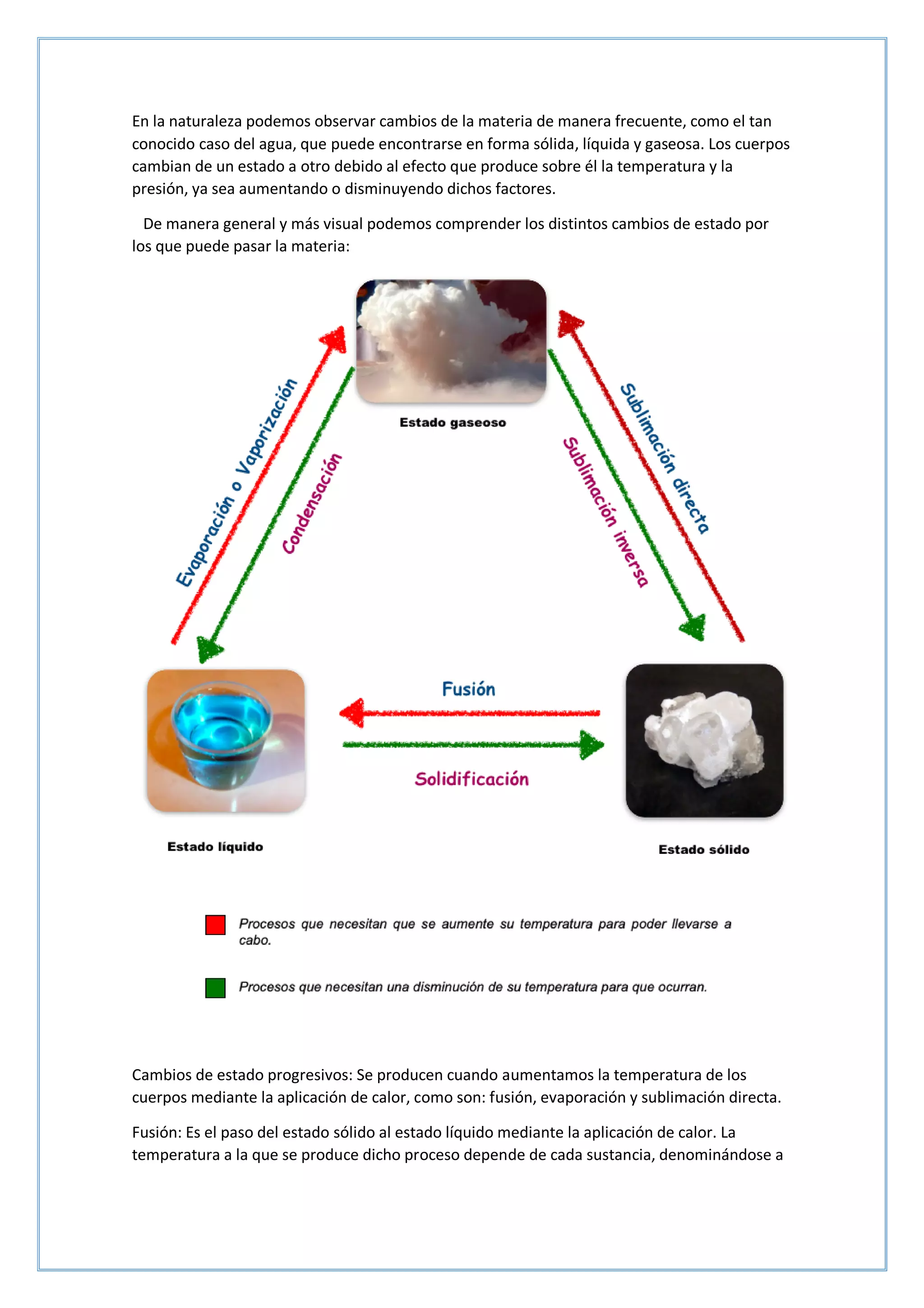 Cambios de estados de la materia | PDF | Physics | Science