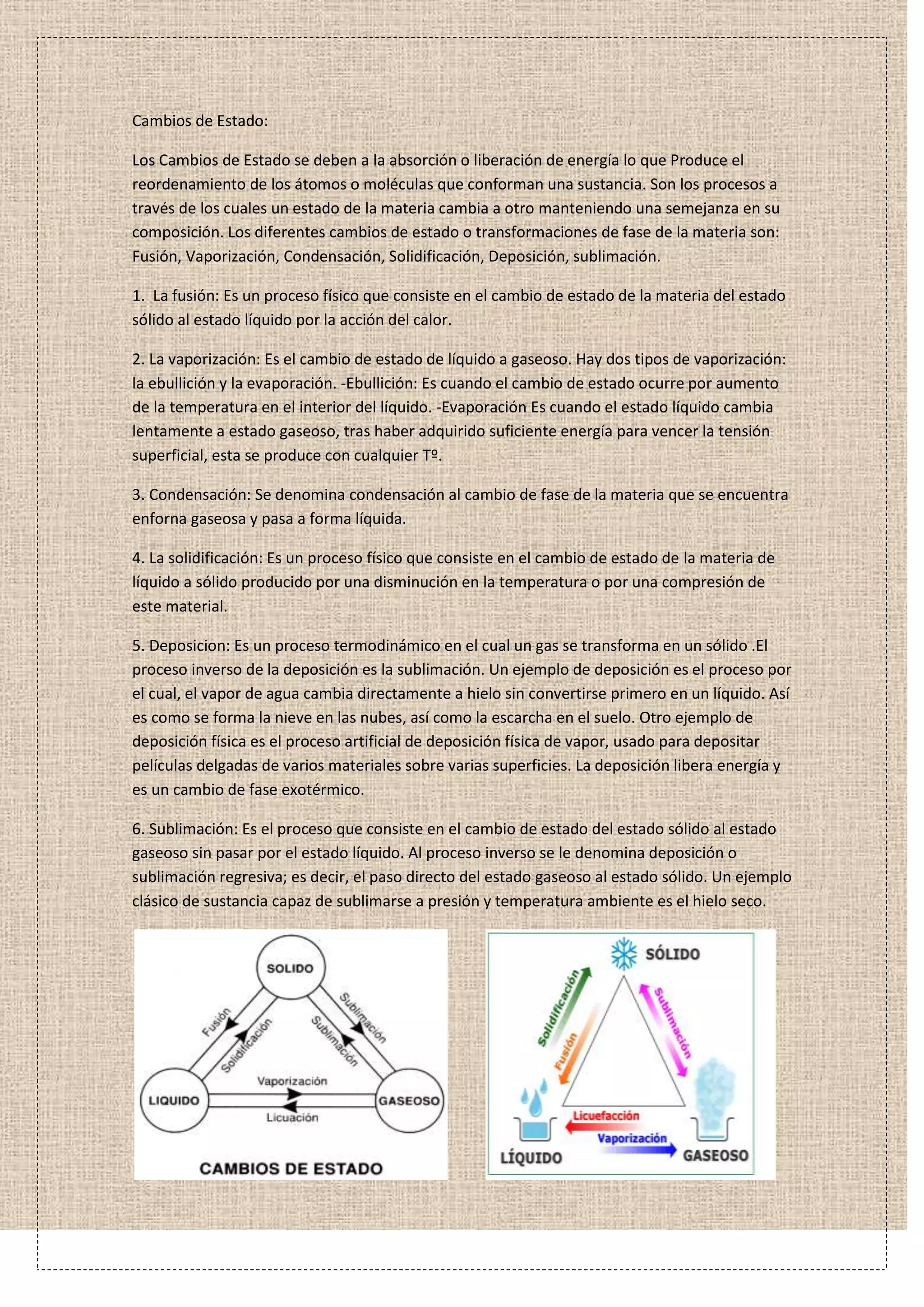 Cambios de Estado | PDF