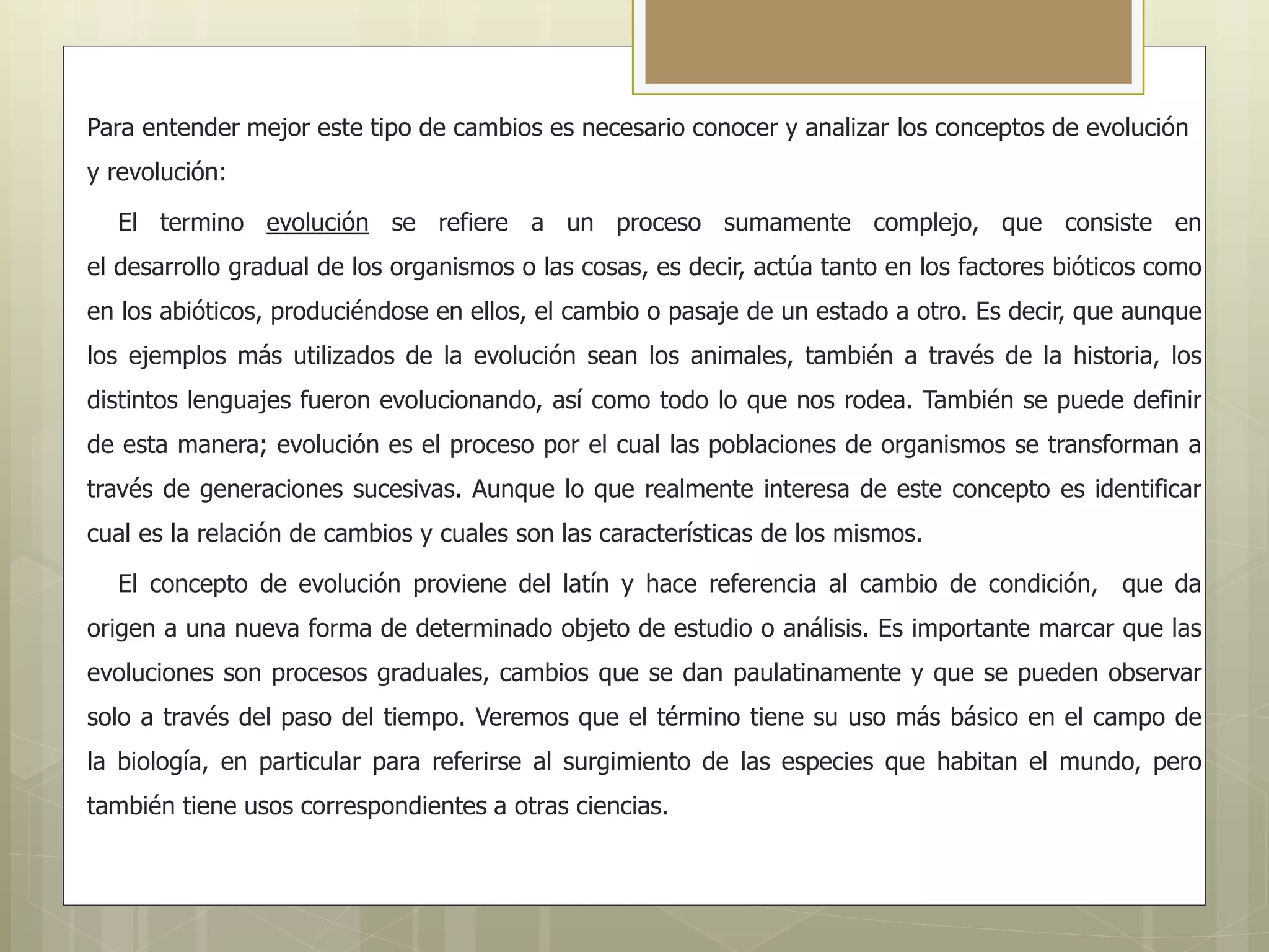 Cambios en los sistemas (resumen) | PPTX