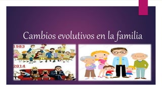 Cambios evolutivos en la familia | PPTX