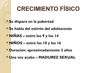 Cambios fisicos en la adolescencia | PPT