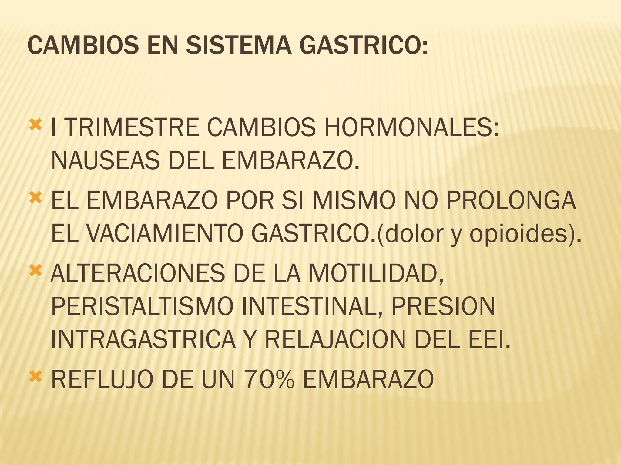 Cambios fisiologicos durante el embarazo y su rol | PPT