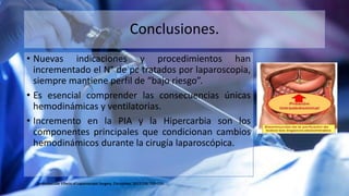 Cambios fisiologicos relacionados a pneumoperitoneo y cirugia ...