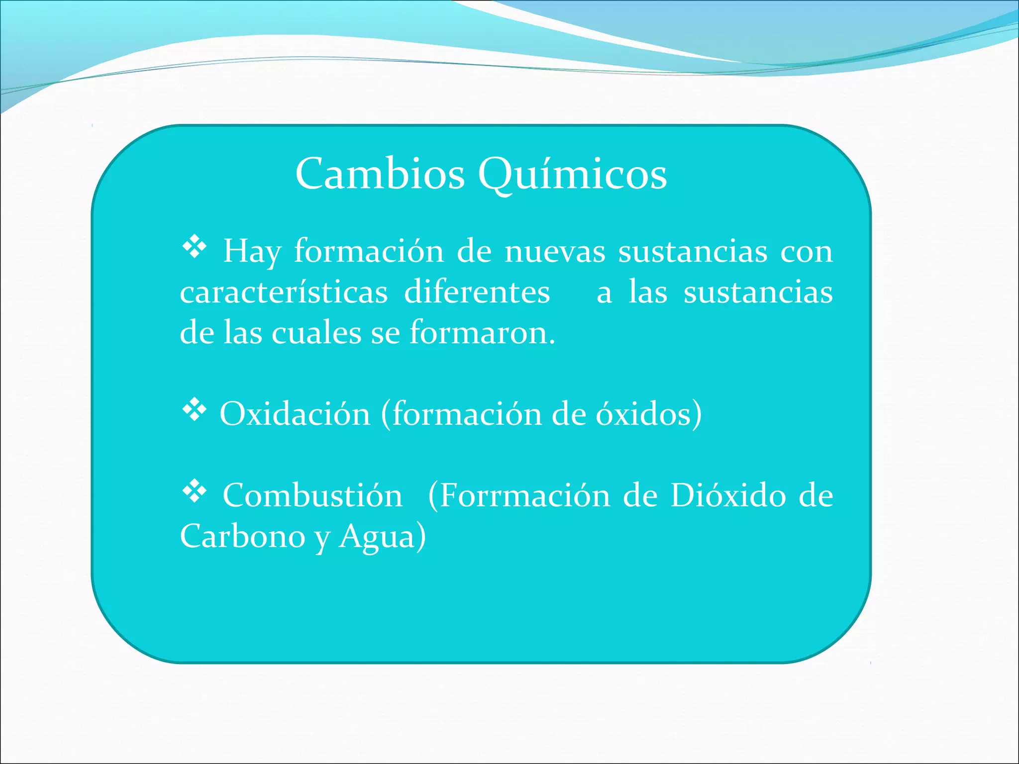 Cambios físicos y químicos | PPT