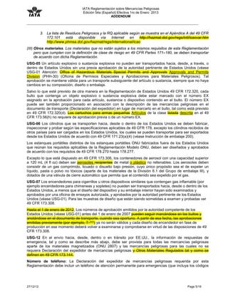 Cambios normas iata | PDF