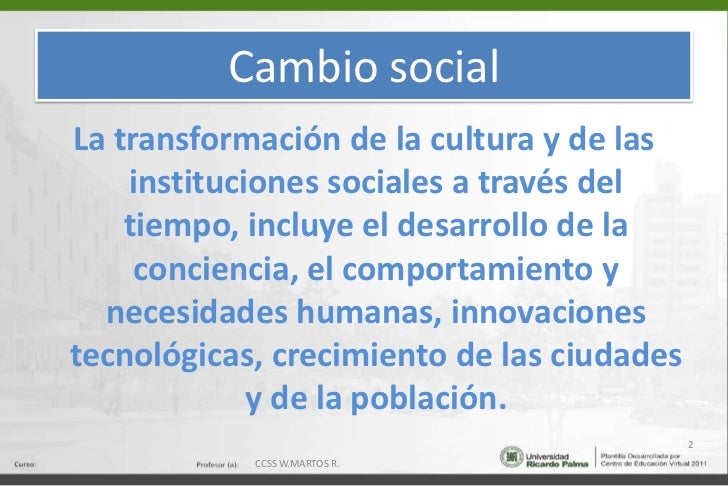 Cambio Social