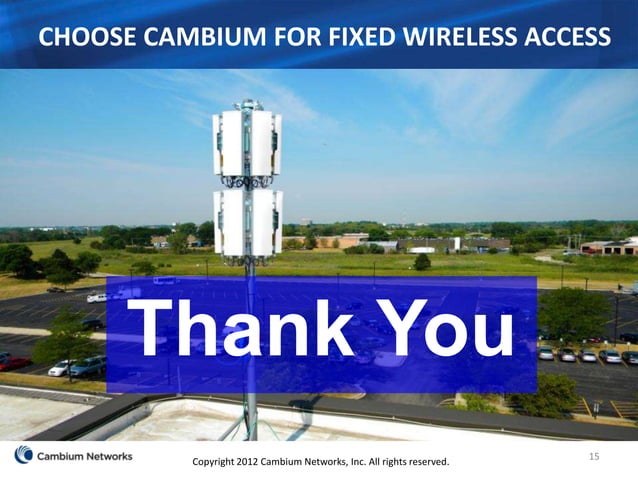 Cambium Networks INCA 29-10-14 | PPT
