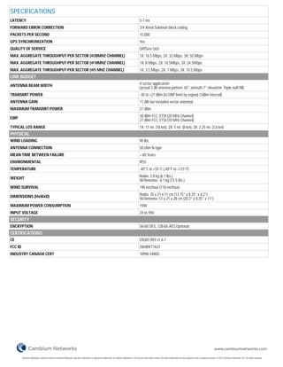 Cambium networks pmp_430_access_point_(5.4_g_hz)_specification | PDF