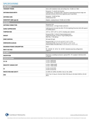 Cambium networks ptp_500_specification | PDF