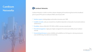 Cambium Networks - cnPilot and cnMaestro | PPT
