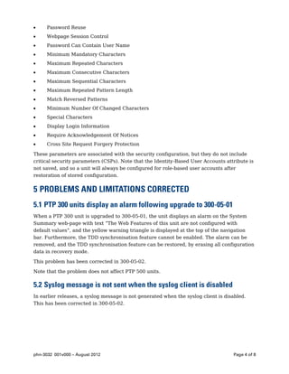 Cambium ptp 300 series 05 02 release note | PDF