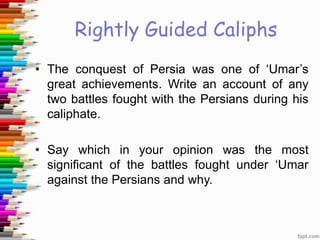 Camb l Islamiyat Caliphs.ppt