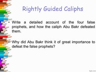 Camb l Islamiyat Caliphs.ppt