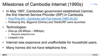 Cambodia's Internet Development, presented by Makito Lay | PDF