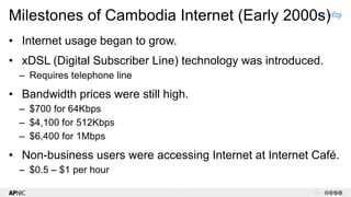 Cambodia's Internet Development, presented by Makito Lay | PDF