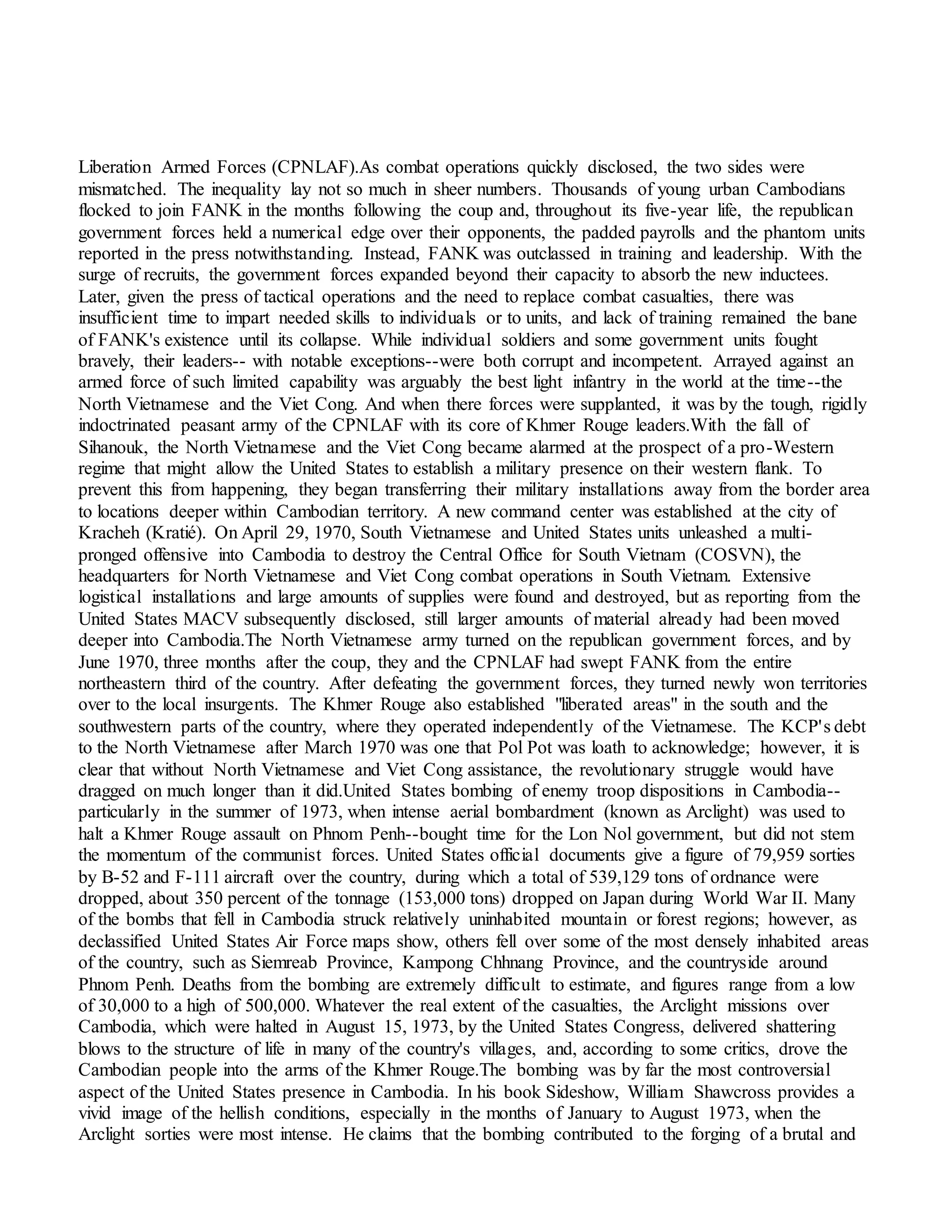 Cambodian civil war 1970 | DOCX