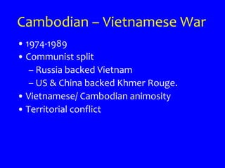 Cambodian Genocide Timeline