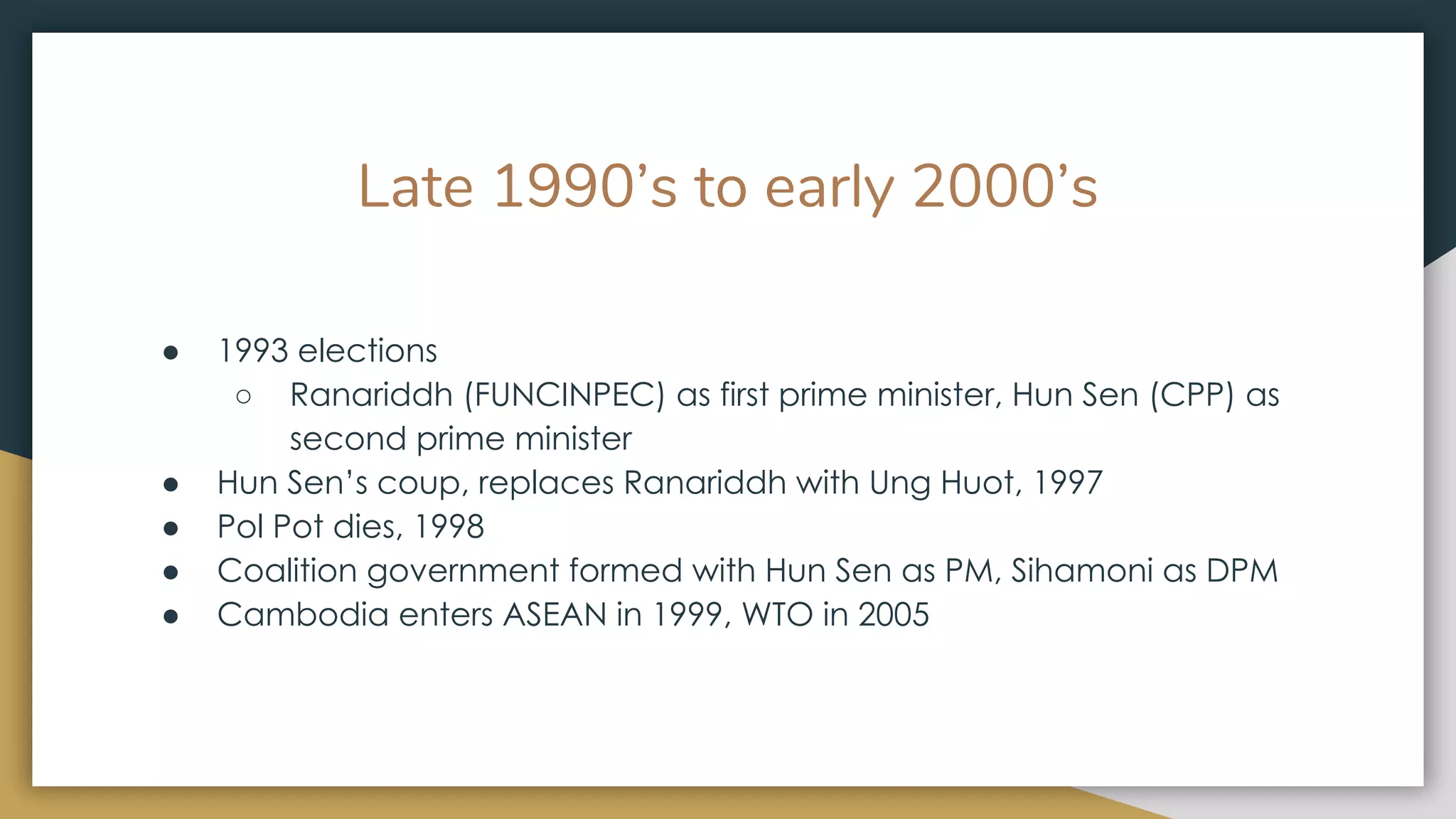 Cambodia political history | PDF