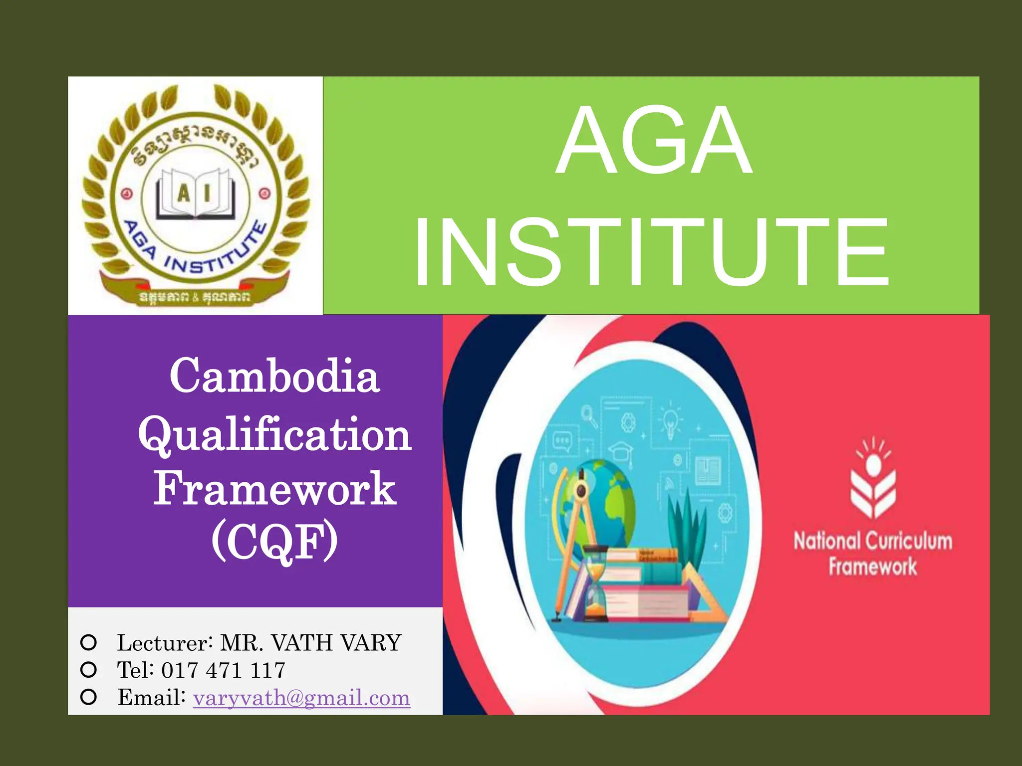 Cambodia Qualification Framework (CQF).ppt