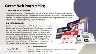 Cambria Custom Programming | PPT