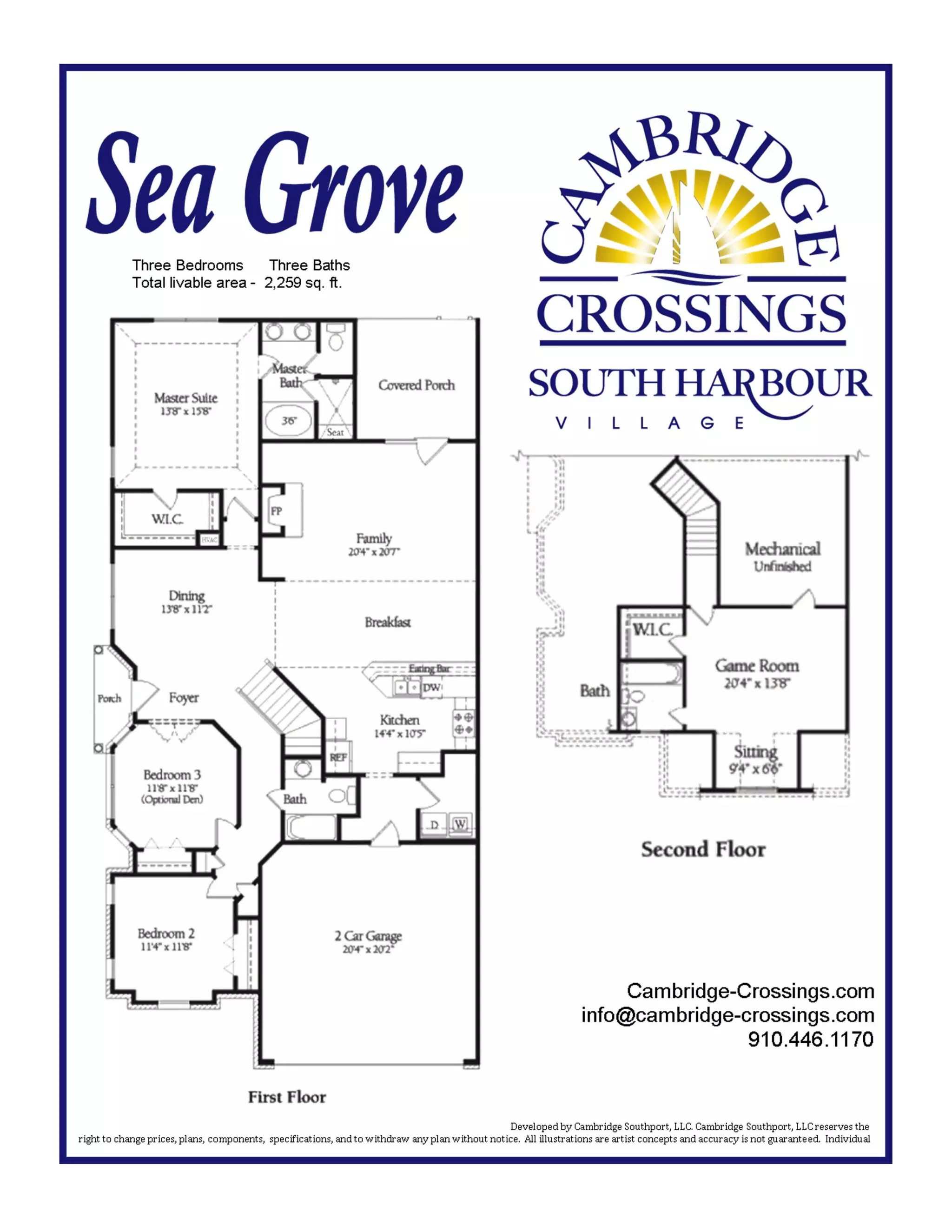 Cambridge Crossings Southport New Brochure | PDF