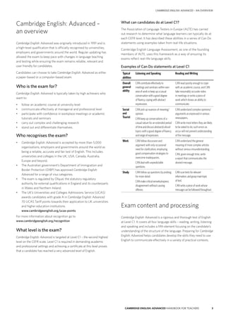 Cambridge english-advanced-handbook-2015 | PDF