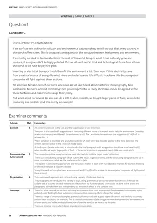 Cambridge english-first-2015-sample-paper-1-answer-keys v2 | PDF