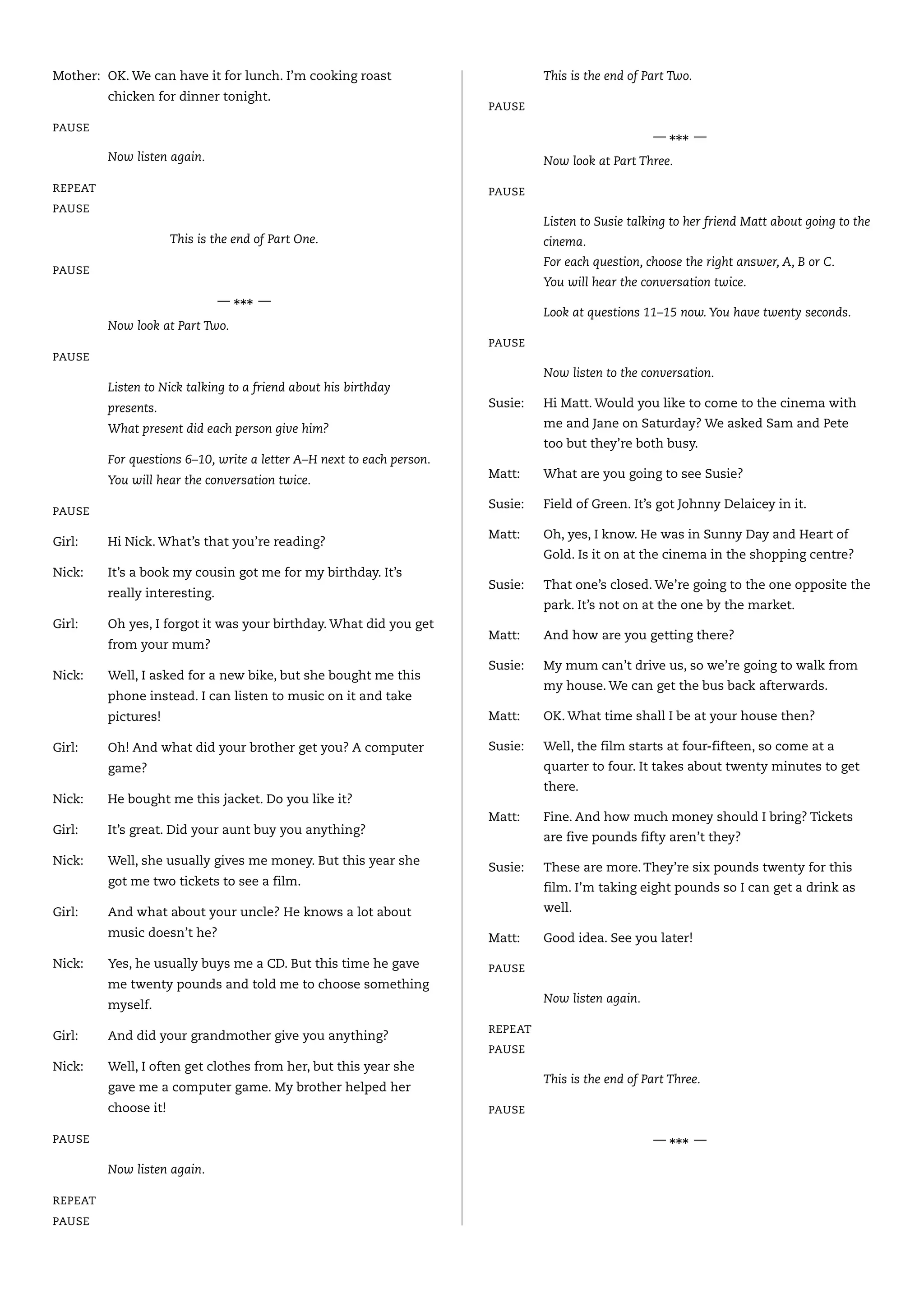 Cambridge english-key-for-schools-sample-paper-1-listening-tapescript ...