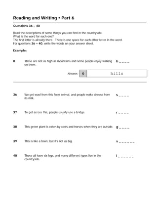 KET for Schools | PDF