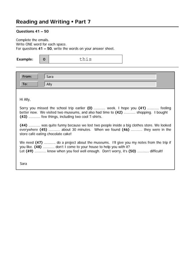 KET for Schools | PDF