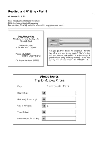 KET for Schools | PDF