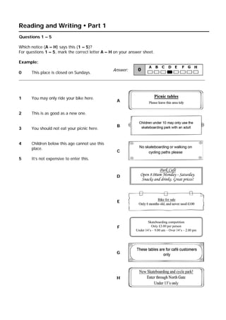 KET for Schools | PDF