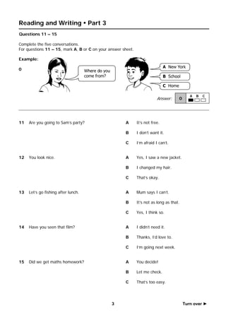 KET for Schools | PDF