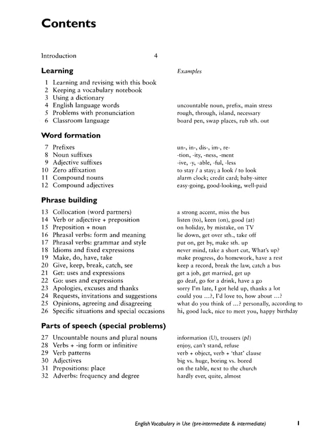 Cambridge english vocabulary in use - pre-int int | PDF