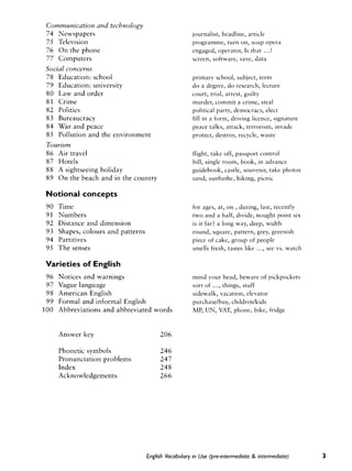Cambridge english vocabulary in use - pre-int int | PDF