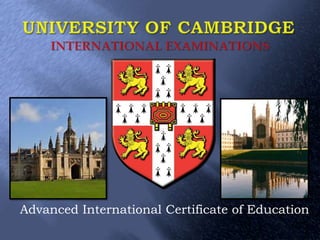 Cambridge Overview - revised | PPTX | Professional School ...