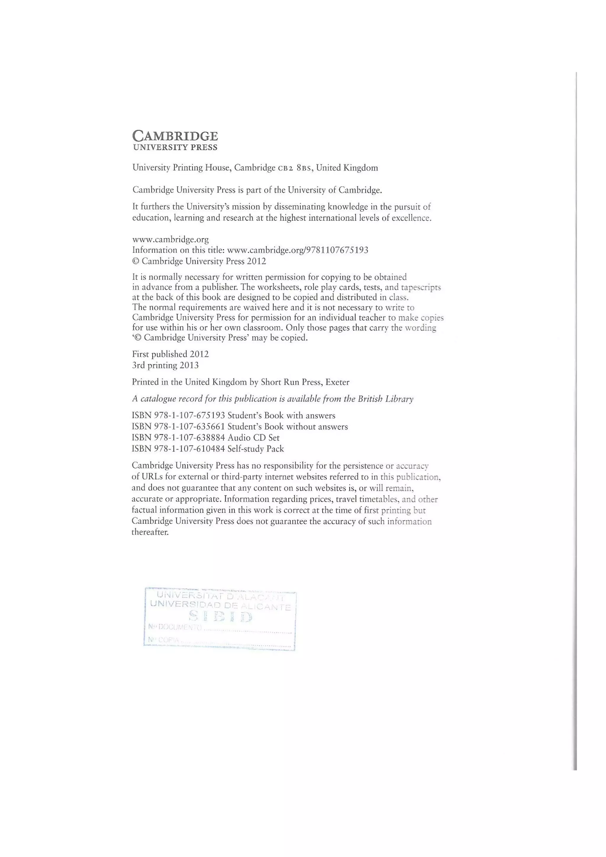 Cambridge PET 7 | PDF